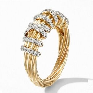 Jewelry | New Unique 18k Gold Plated Diamond Ring | Poshmark